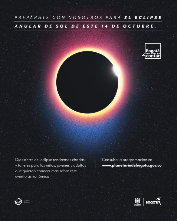 Prepárate con nosotros para el eclipse anular de Sol | Planetario de Bogotá